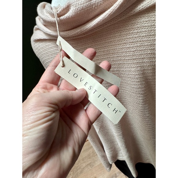 Love Stitch | Sweaters | Love Stitch Fringe Open Front Drape Neck ...